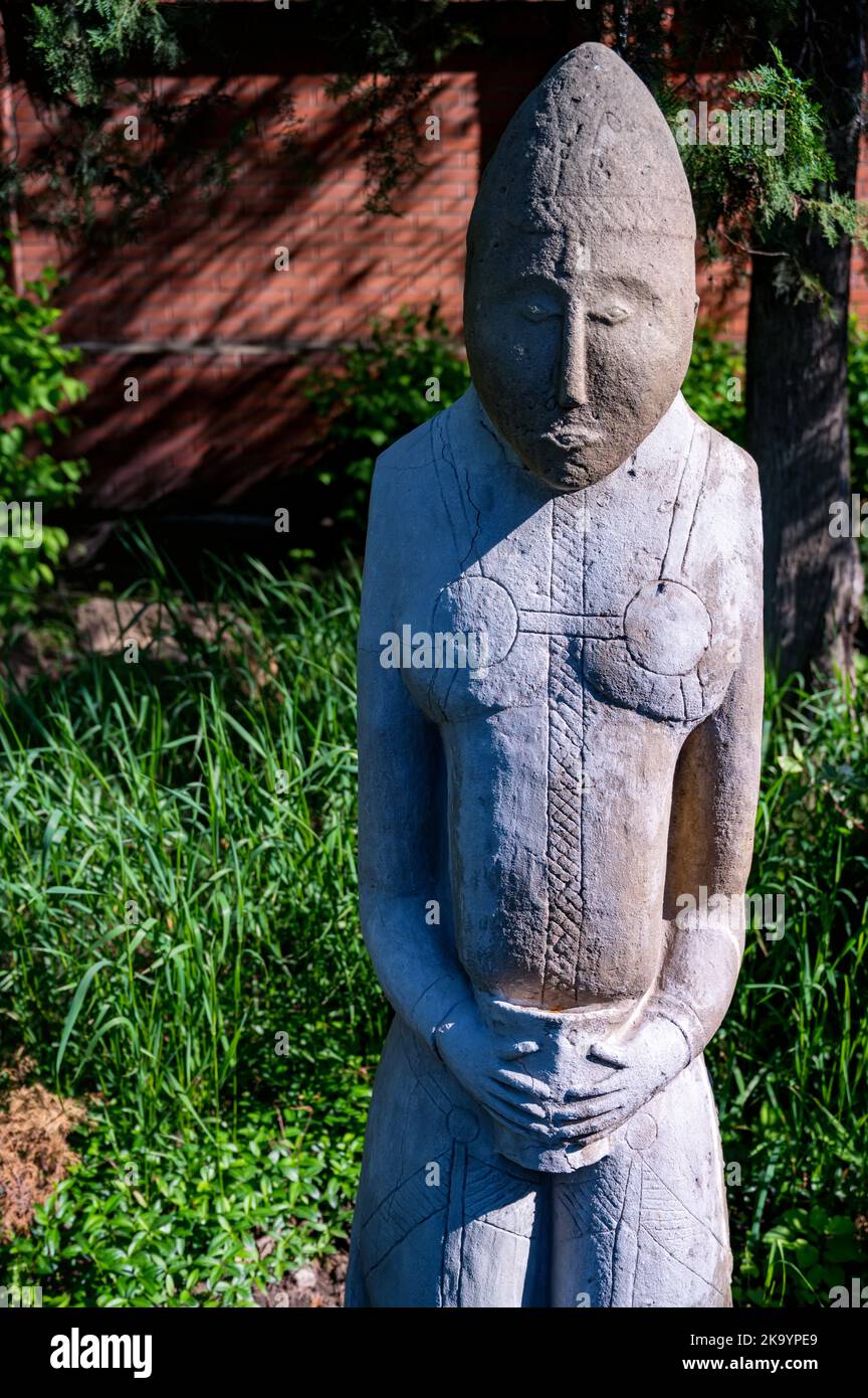 Gods idol statue. View of statue on the background of nature, close-up ...