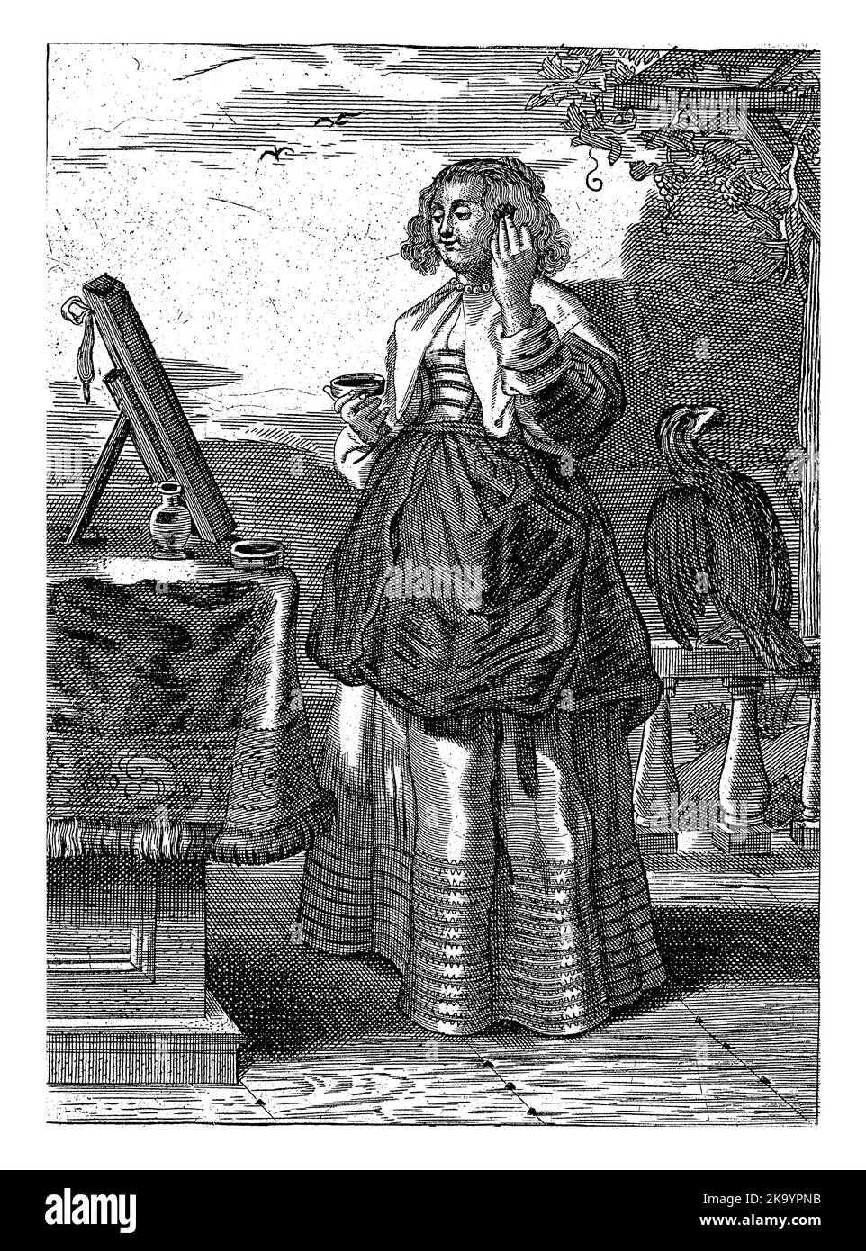 Woman makes herself up in hi-res stock photography and images - Alamy