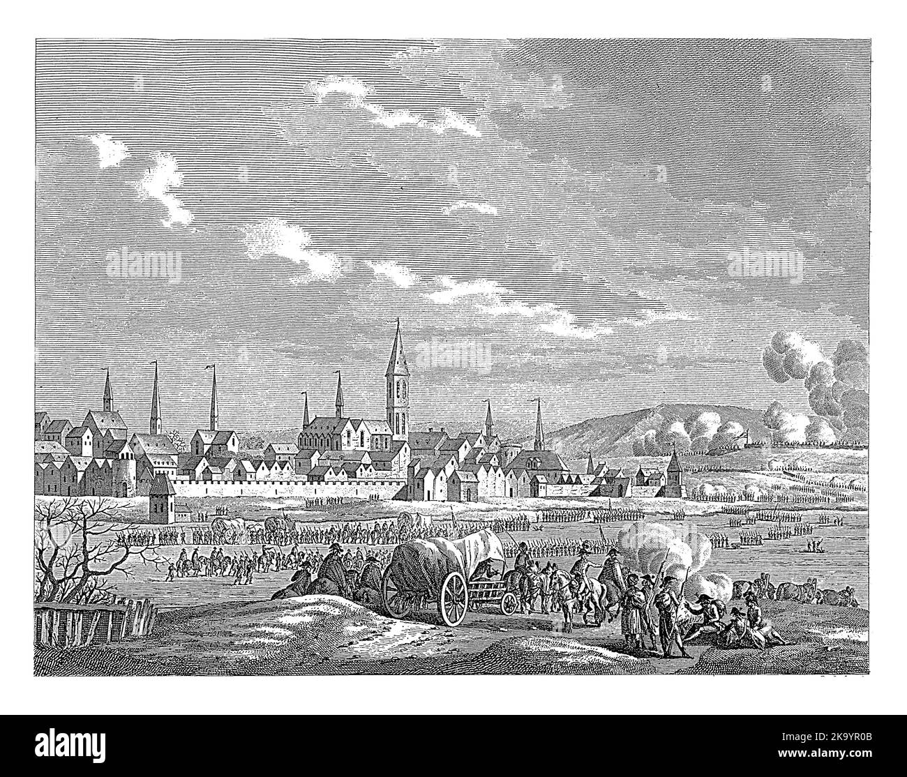 The French troops under General Pichegru cross the frozen Waal, January ...