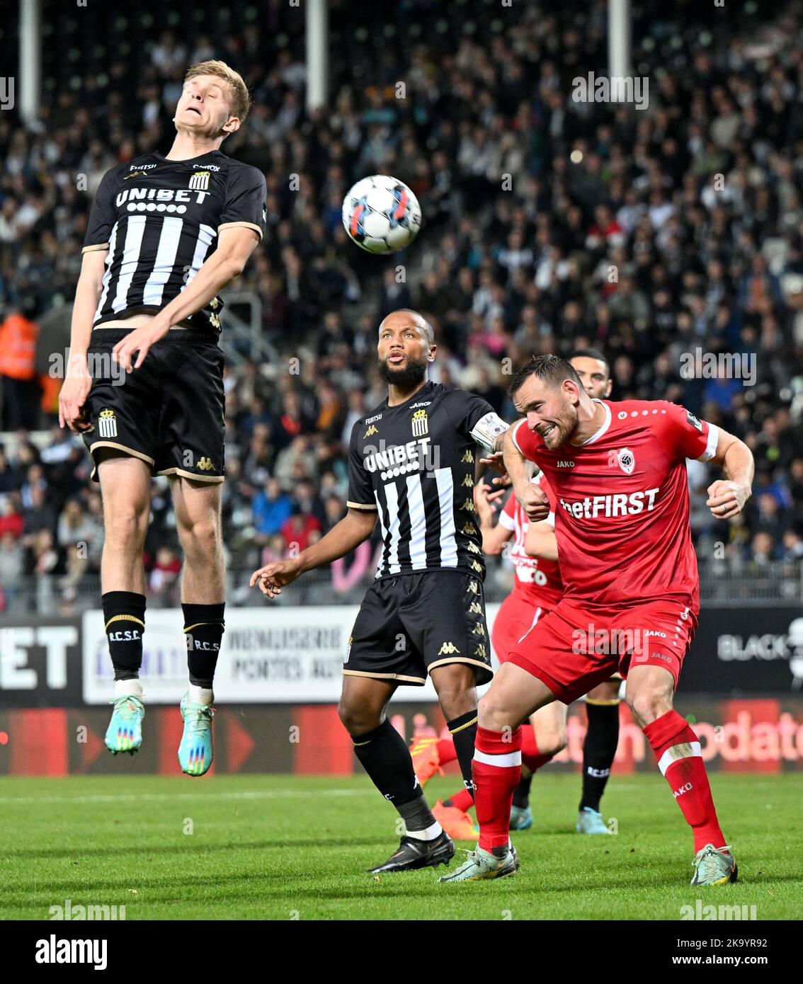 Charleroi's Martin Wasinski, Charleroi's Marco Ilaimaharitra and ...