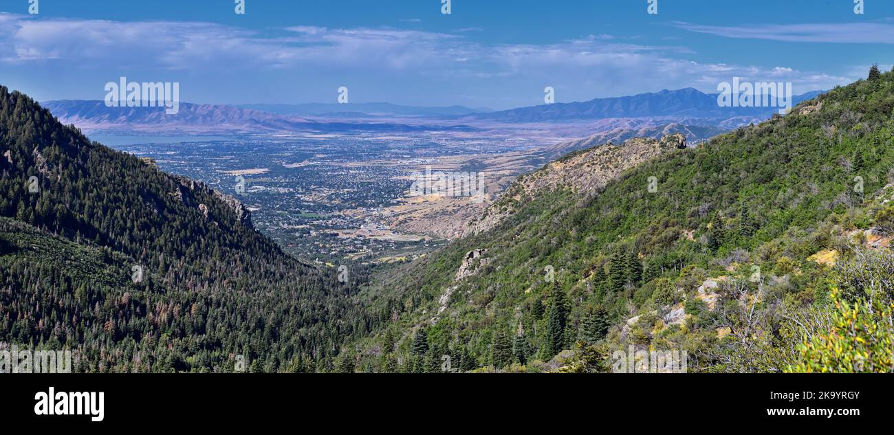 Horsetail Falls valley views from backpacking trails in Dry Creek ...