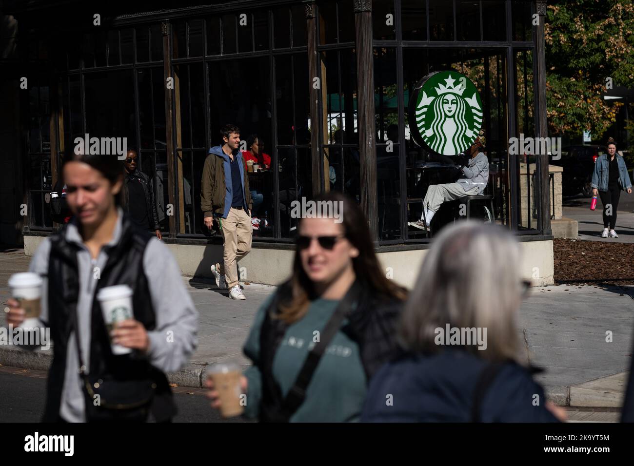 Washington, USA. 30th Oct, 2022. A general view of the an Starbucks ...