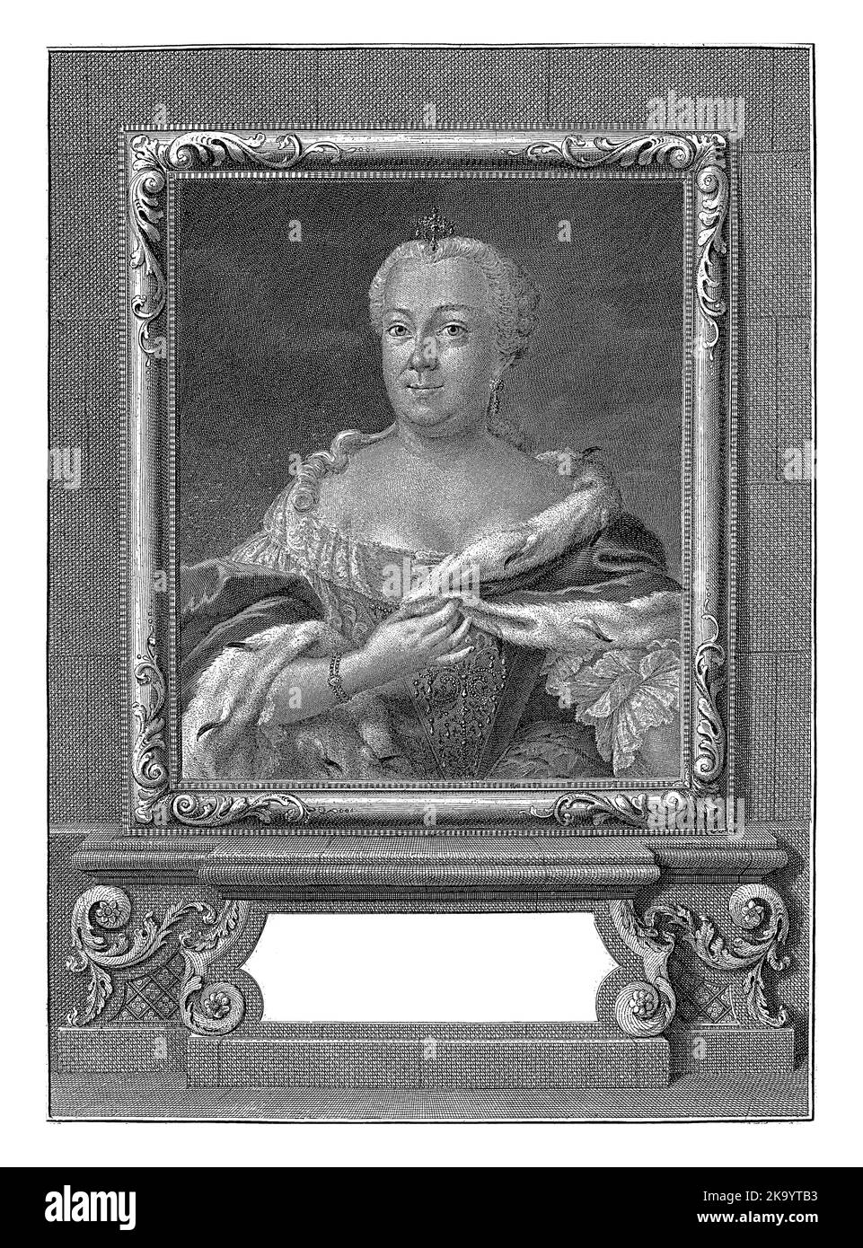 Portrait of Maria Theresa, Roman-German Empress, Christian Friedrich ...
