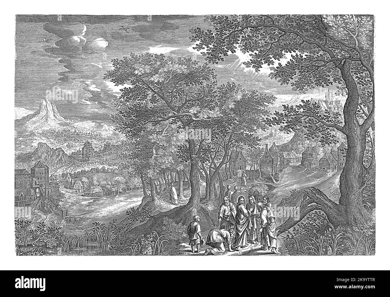 Jesus healing woman bleeding hi-res stock photography and images - Alamy