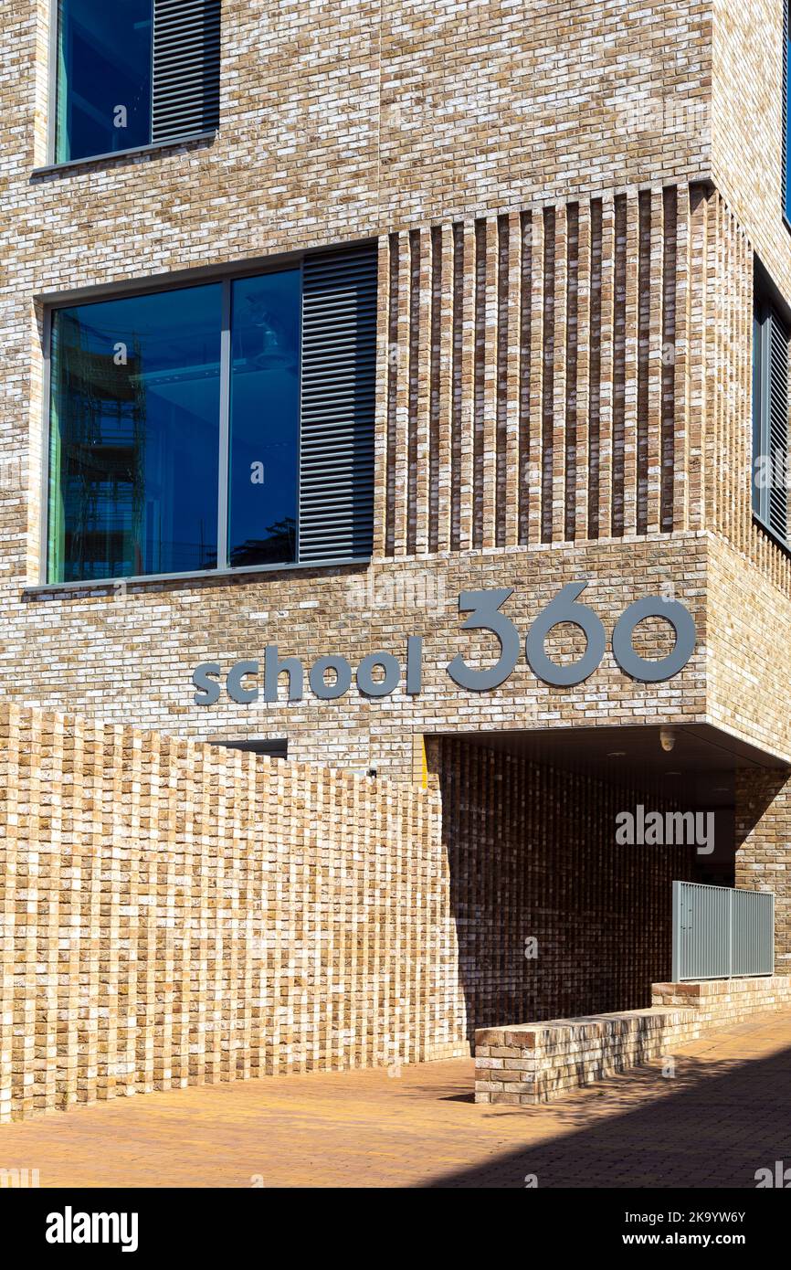 Exterior of School 360 primary school on Sugar House Island, London, UK Stock Photo - Alamy