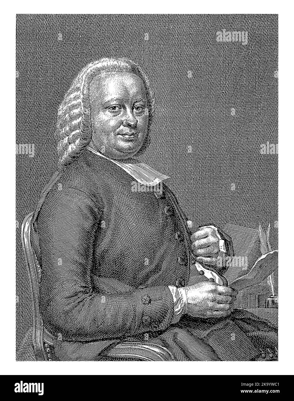 Half-length portrait to the right of Jacob van Nuys Klinkenberg ...