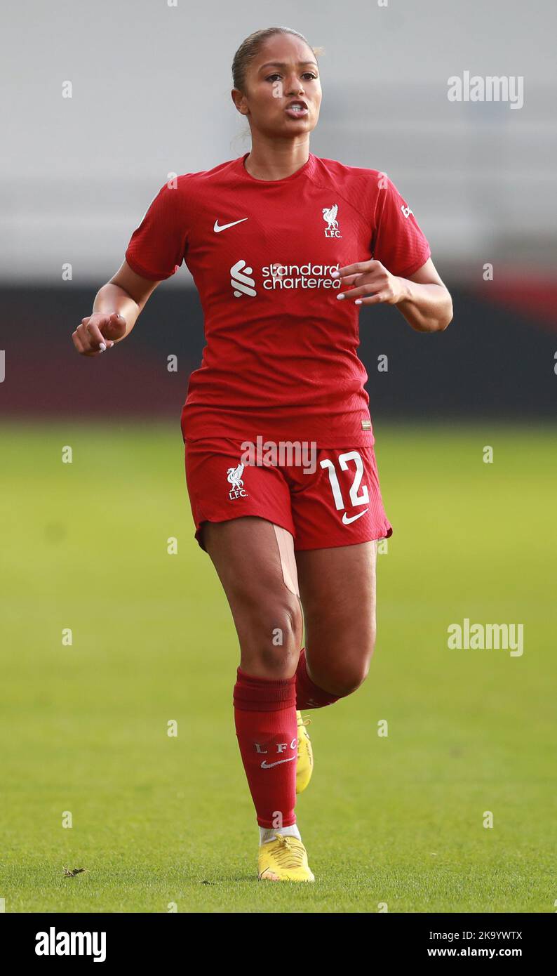 Manchester, England, 30th October 2022. Taylor Hinds of Liverpool ...