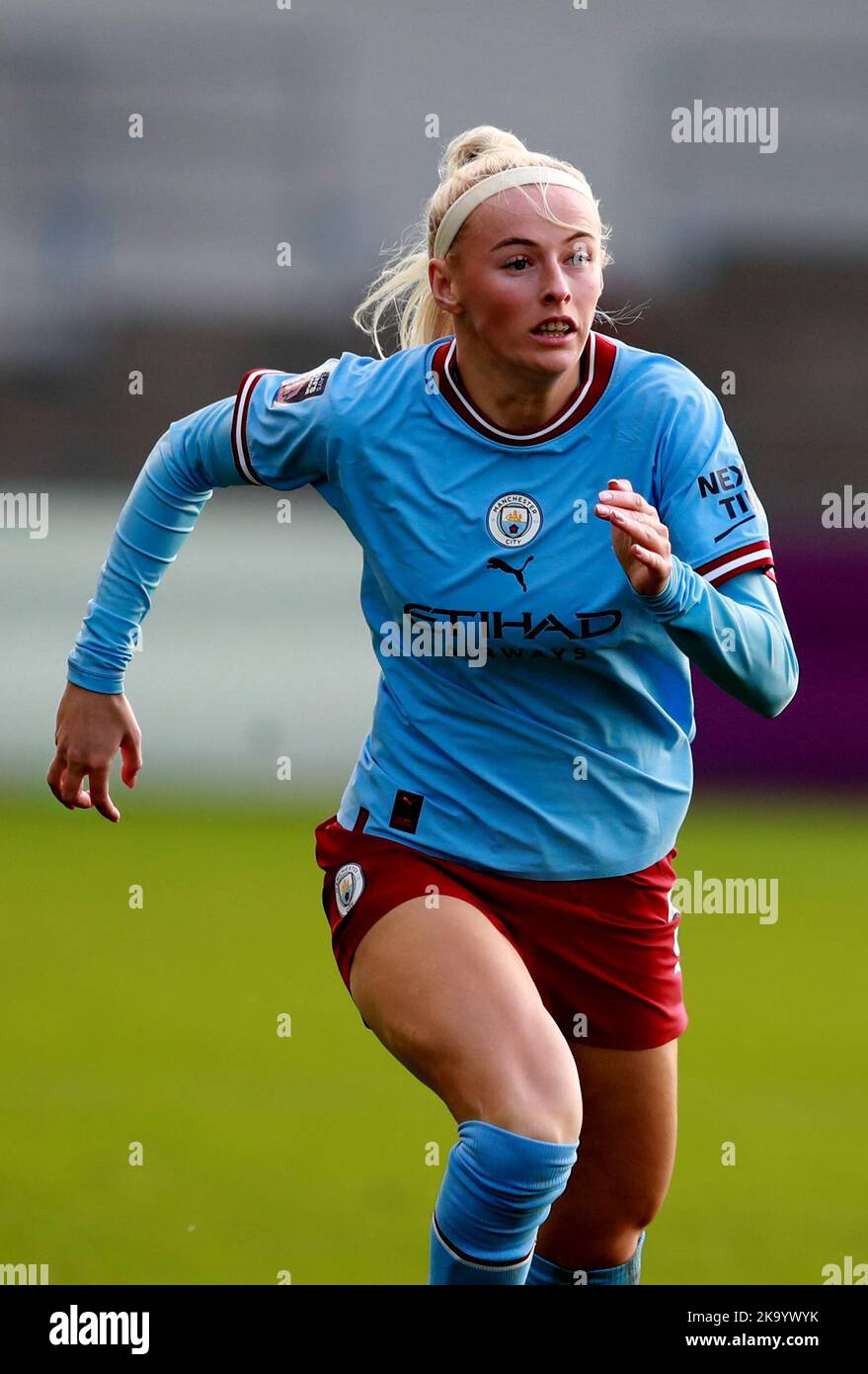 Manchester, England, 30th October 2022. Chloe Kelly of Manchester City ...