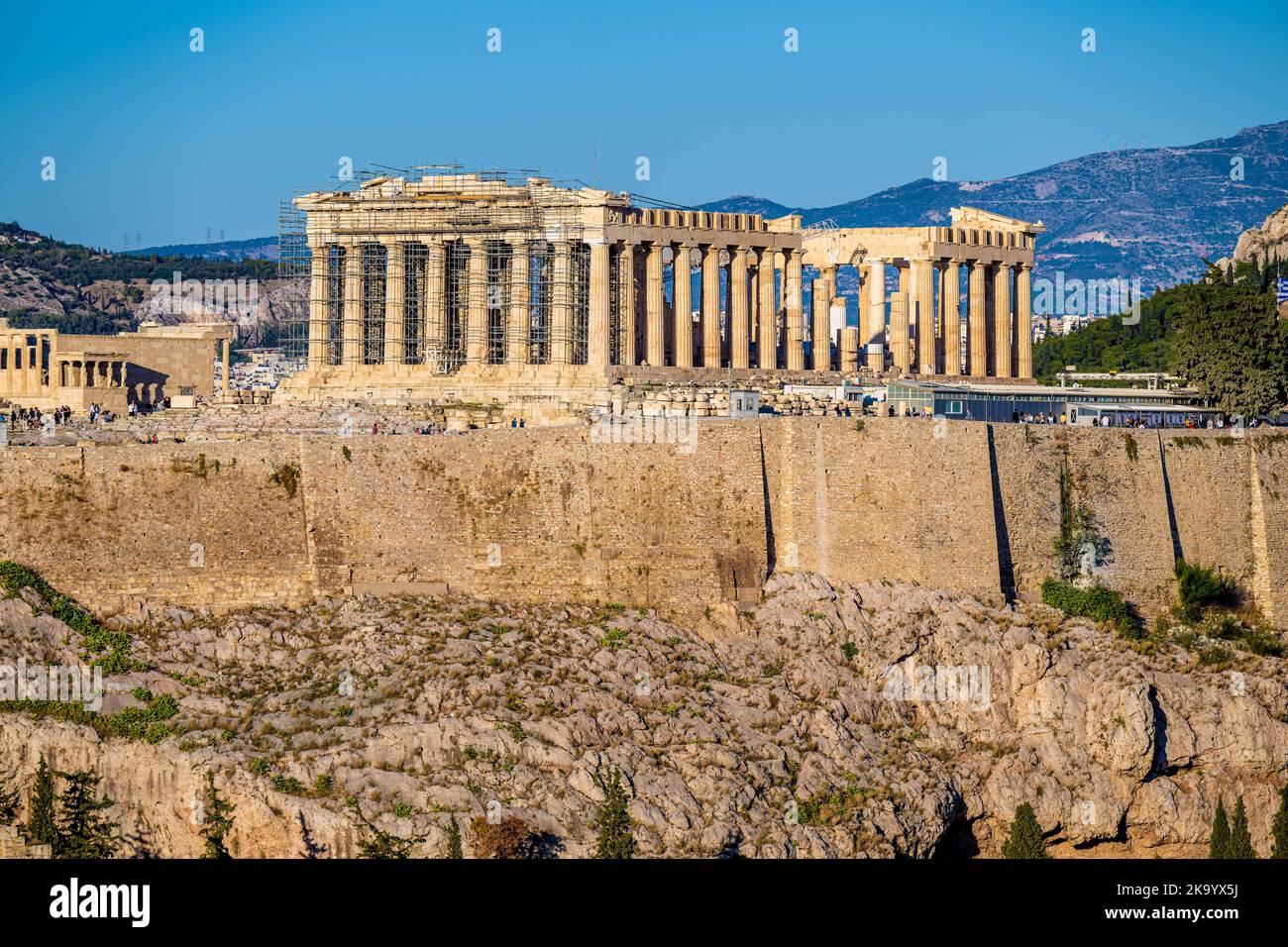 The Parthenon on the Acropolis of Athens, built between 447 and 438 BC ...