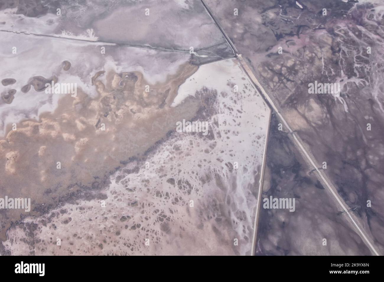 Aerial view salt flats utah hi-res stock photography and images - Alamy