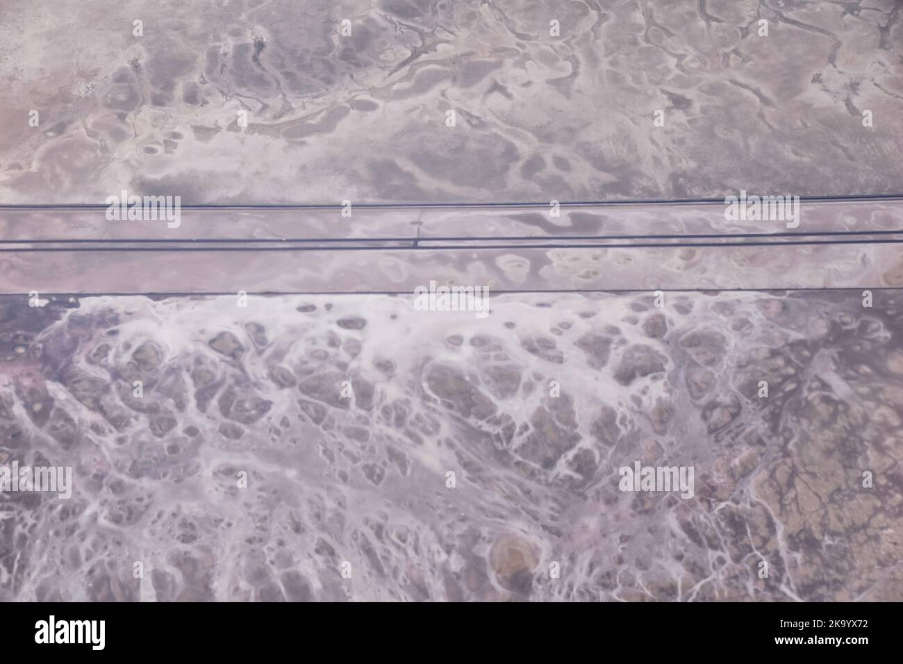 Salt Flats in Utah. Aerial View, Salt Flats Landscape. Blue Sky and ...