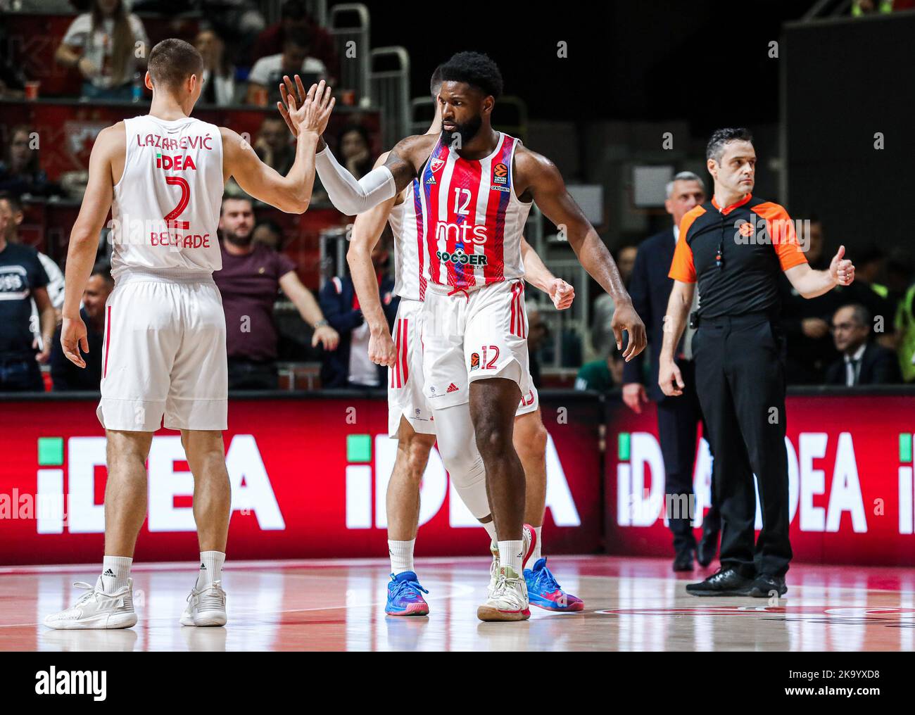 Belgrade, Serbia, 13th October 2022. Hassan Martin of Crvena Zvezda mts ...
