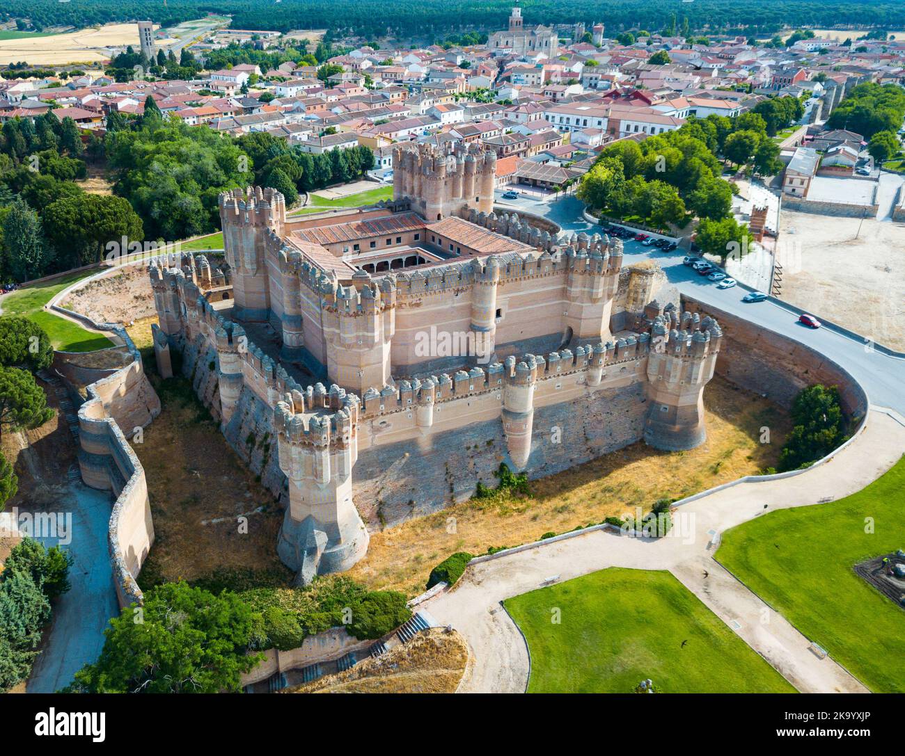 Medieval Coca castle, Spain Stock Photo - Alamy