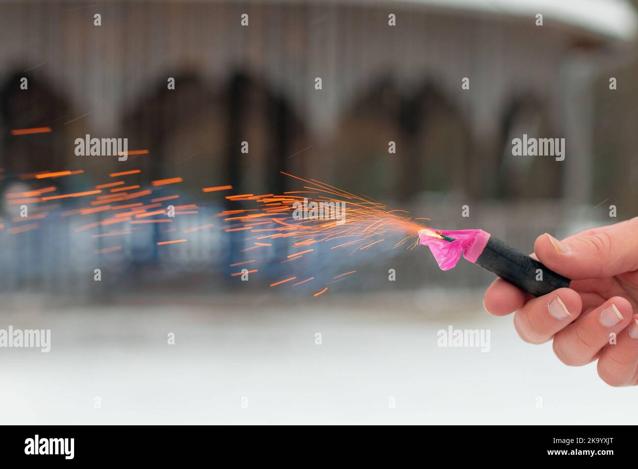 Throw a firecracker hi-res stock photography and images - Alamy