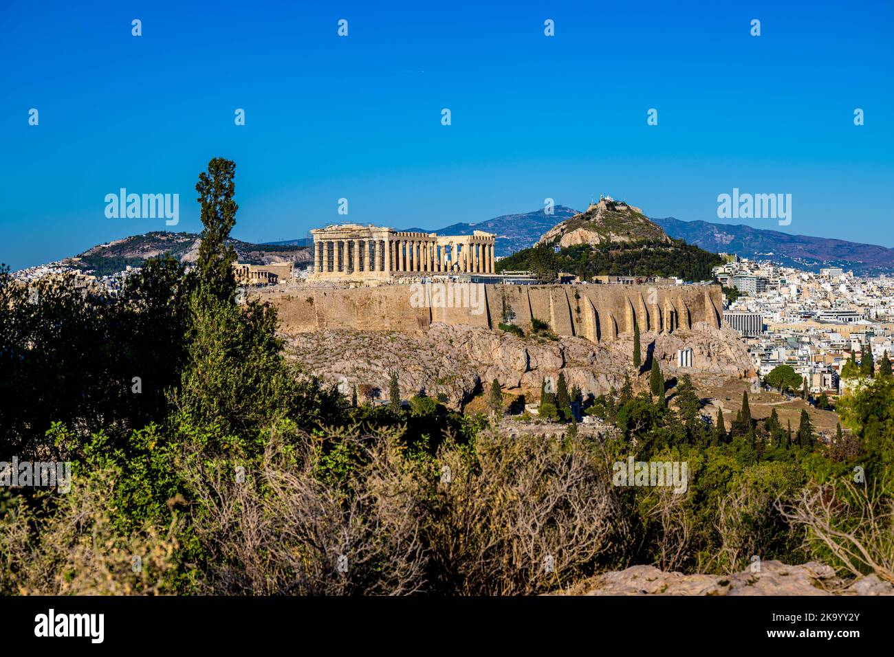 The Parthenon on the Acropolis of Athens, built between 447 and 438 BC ...