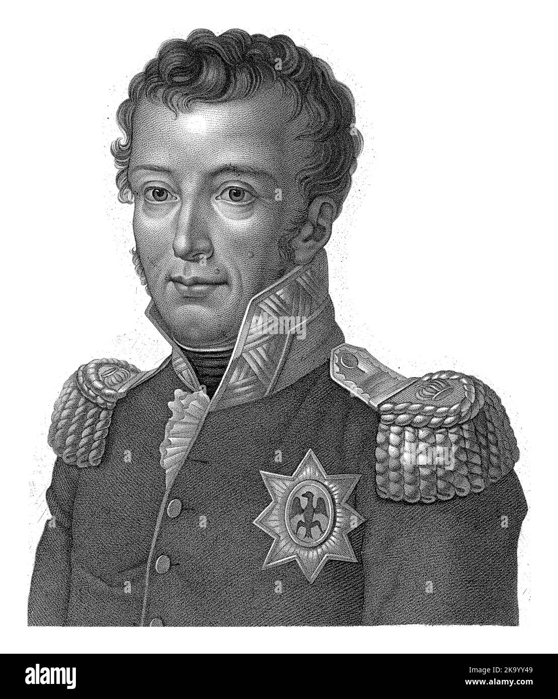 Portrait of William I Frederick. In the bottom margin are name and ...