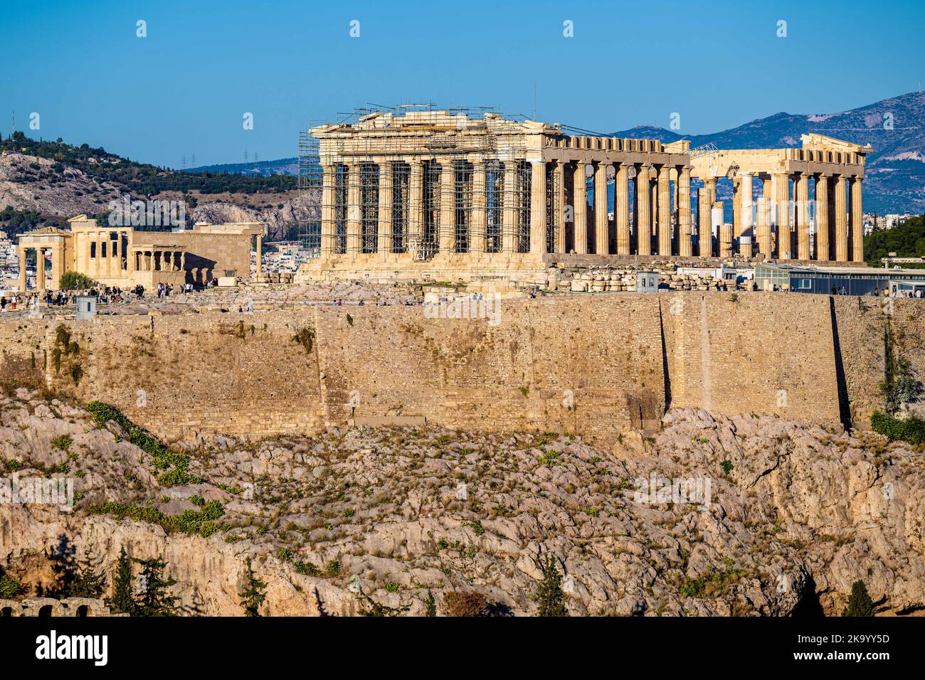 The Parthenon on the Acropolis of Athens, built between 447 and 438 BC ...