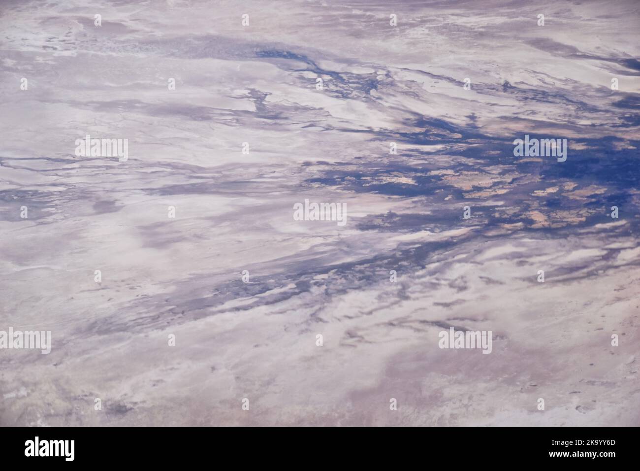 Salt Flats in Utah. Aerial View, Salt Flats Landscape. Blue Sky and ...
