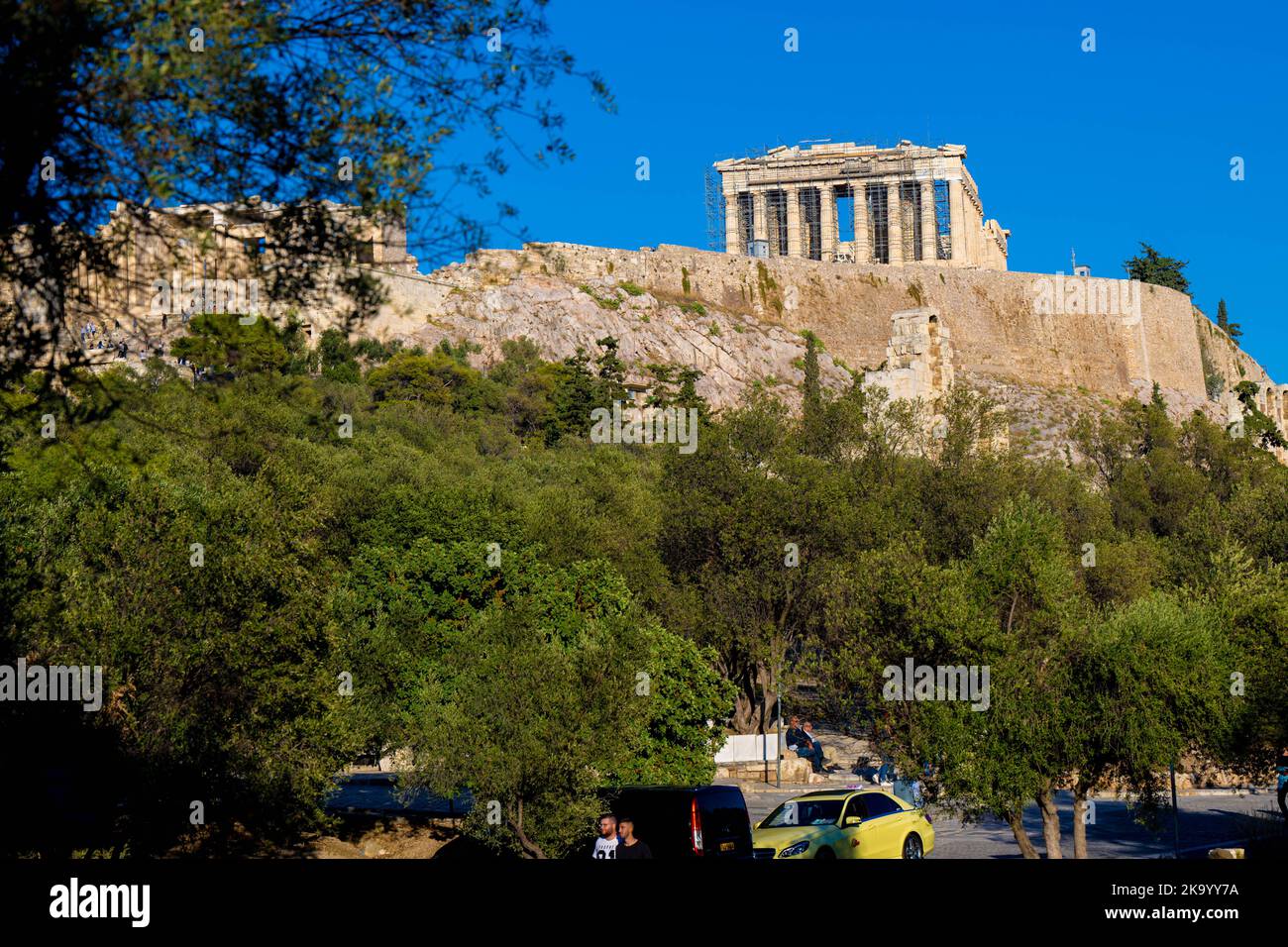 The Parthenon on the Acropolis of Athens, built between 447 and 438 BC ...