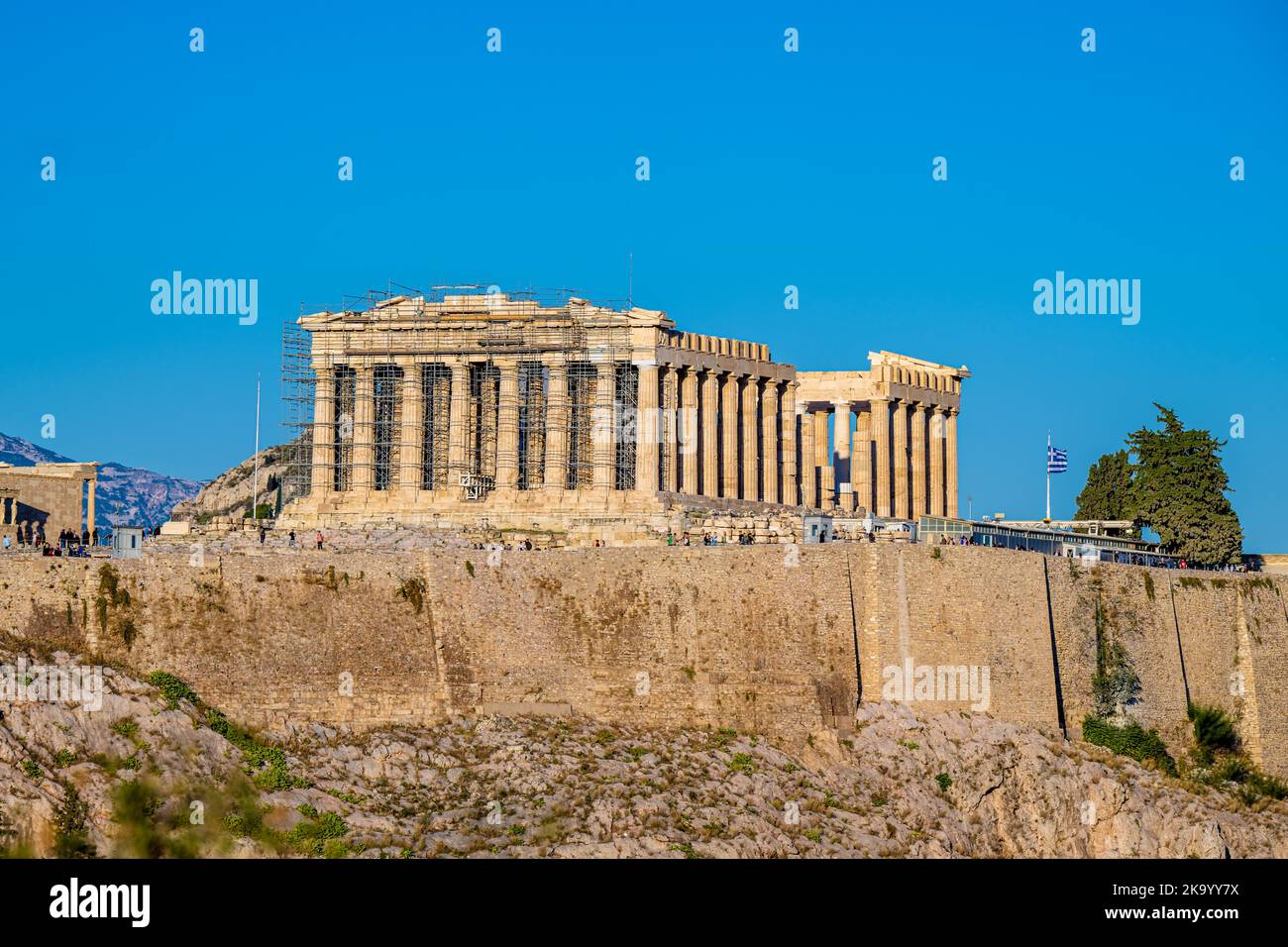The Parthenon on the Acropolis of Athens, built between 447 and 438 BC ...