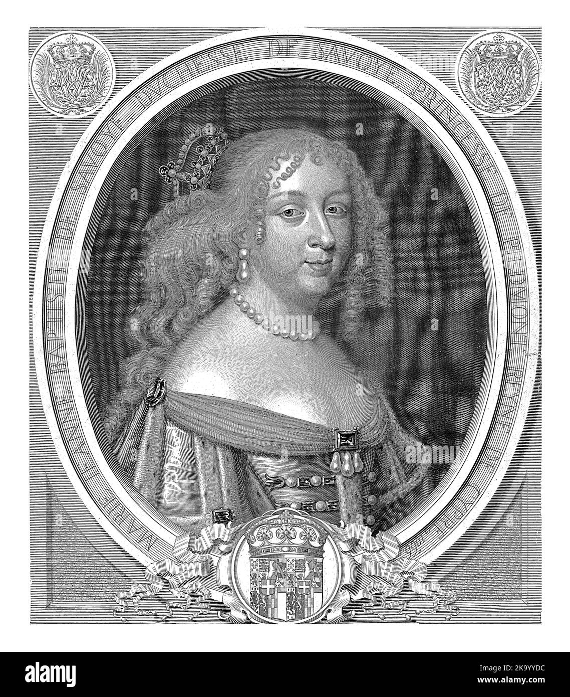 Portrait of Maria Johanna Baptiste, Duchess of Savoy, Pieter van ...