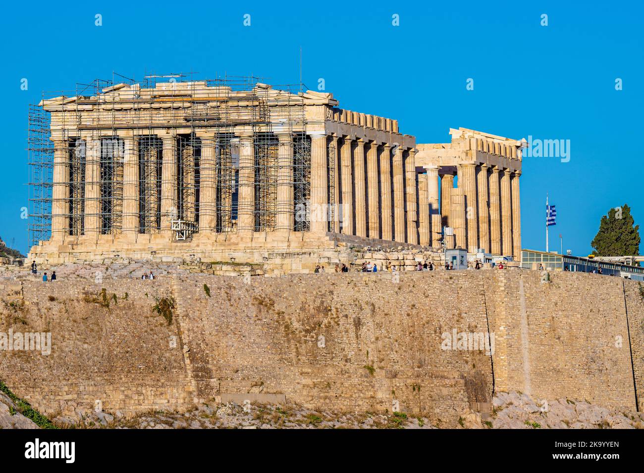 The Parthenon on the Acropolis of Athens, built between 447 and 438 BC ...