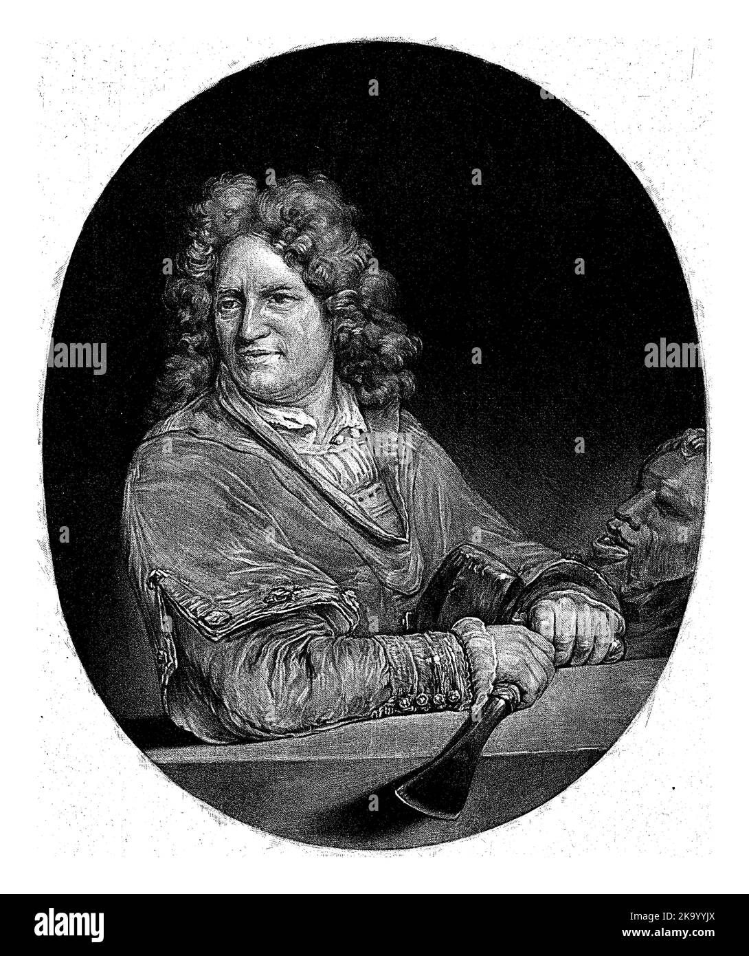 Portrait of Hendrik Noteman, Jacob Gole, after Aert de Gelder, 1690 ...