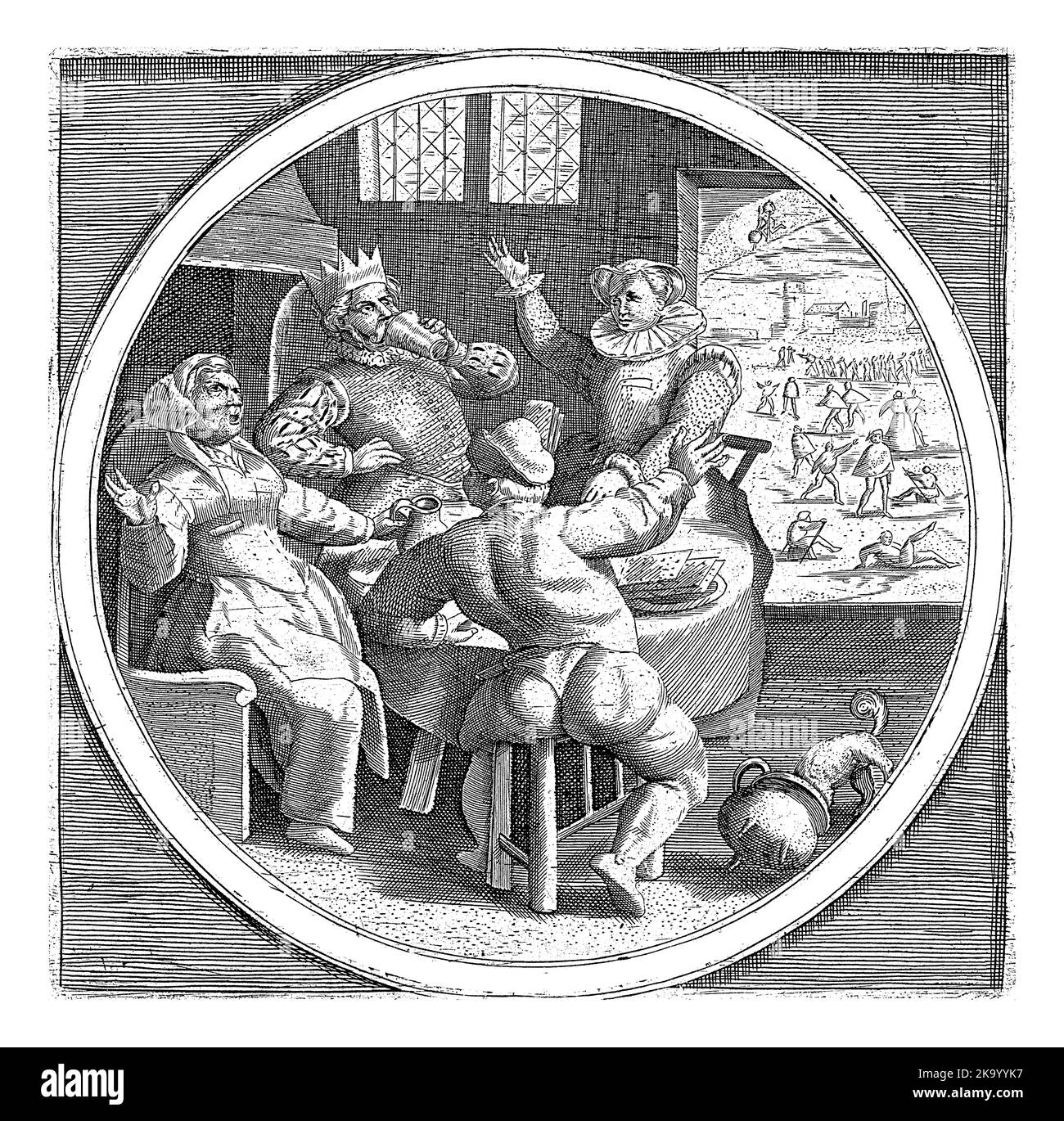 The month of January: the celebration of the Epiphany. At the top right ...