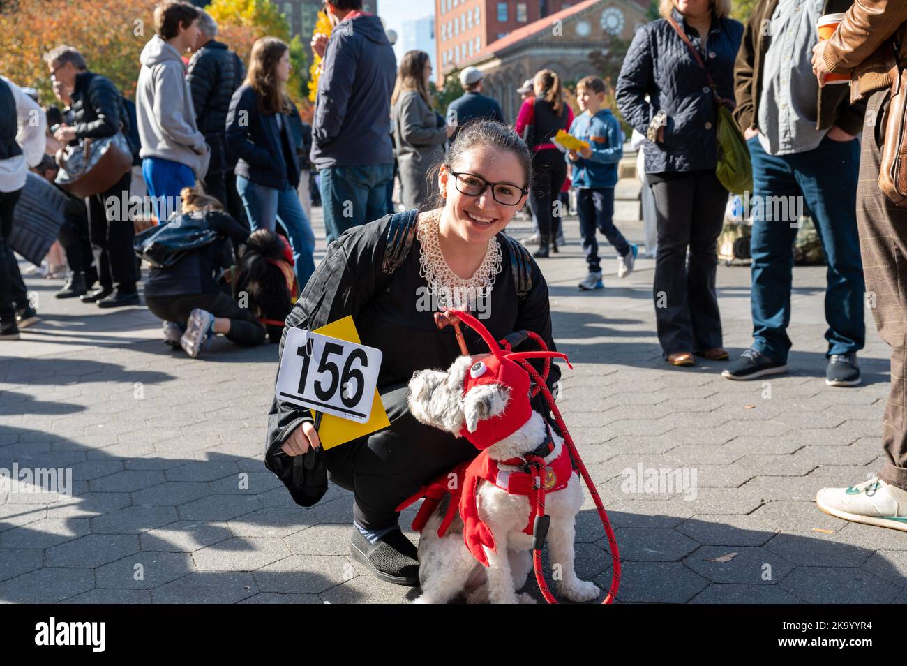 New York, USA. 30th Oct, 2022. People and pets attend the Dog Day ...