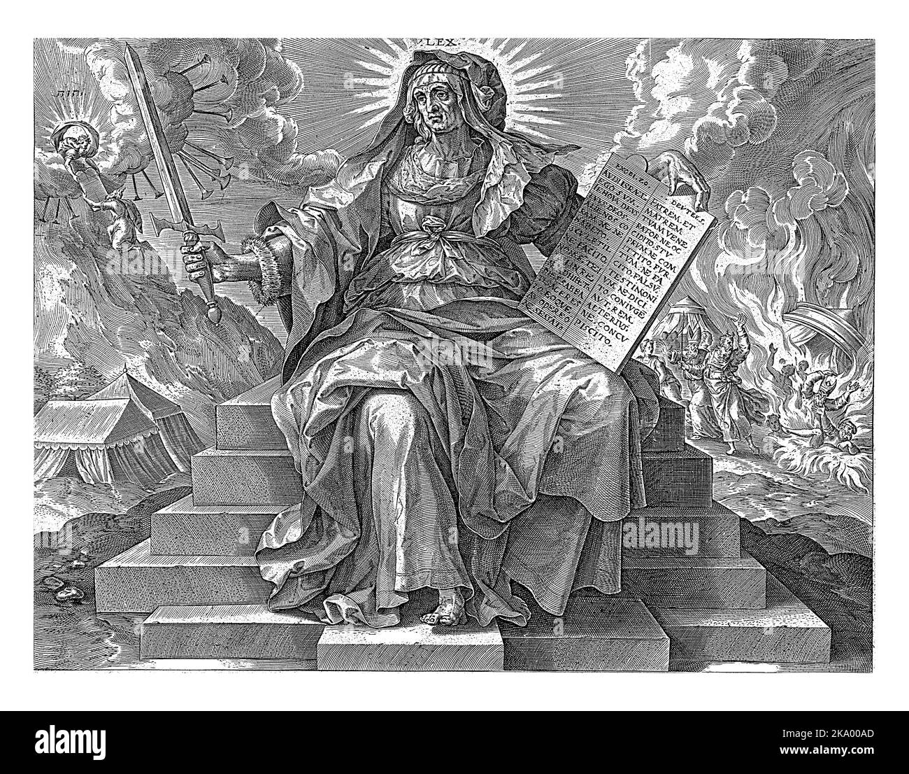 The Silver Age The Law Of The Old Testament Hieronymus Wierix After Maerten De Vos After