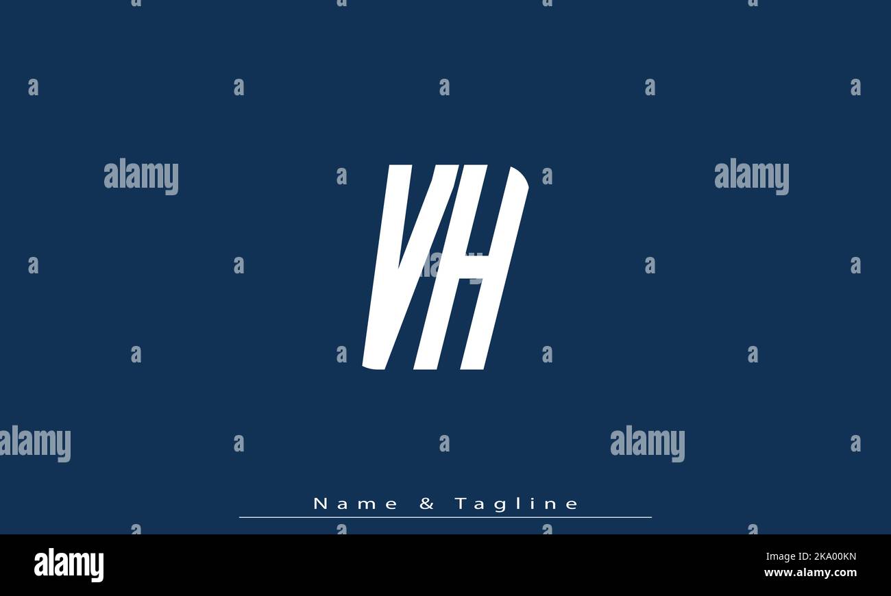 Alphabet letters Initials Monogram logo VH , HV Stock Vector Image ...