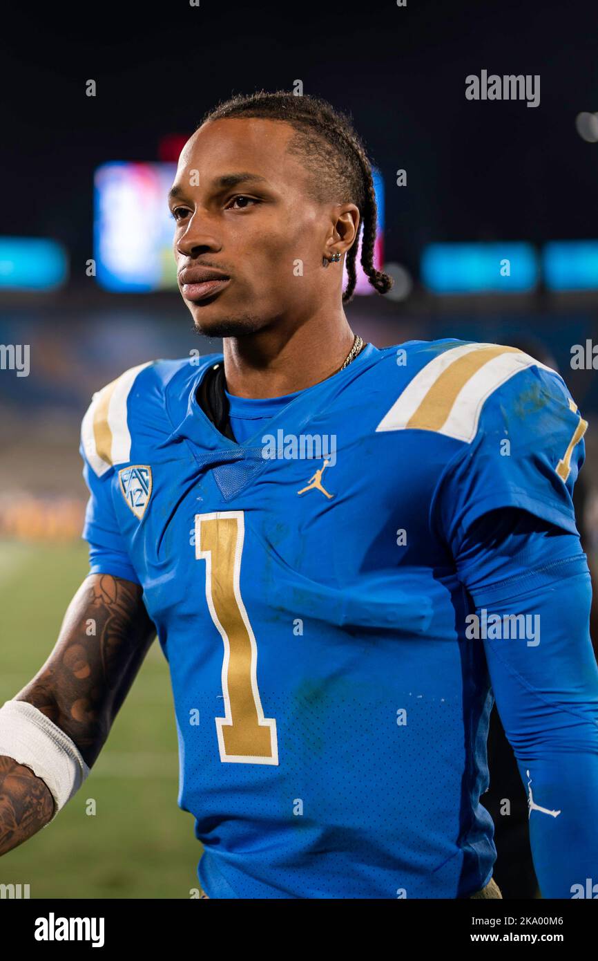UCLA Bruins quarterback Dorian Thompson-Robinson (1) after a NCAA ...