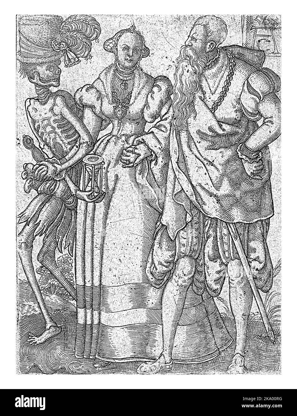 Retro illustration couple Black and White Stock Photos & Images - Alamy