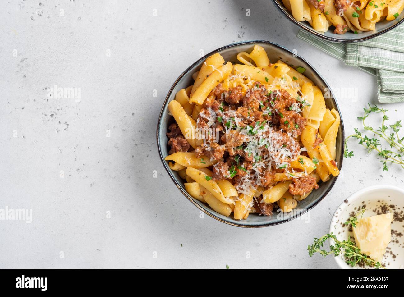 Italian pasta bolognese Stock Photo - Alamy