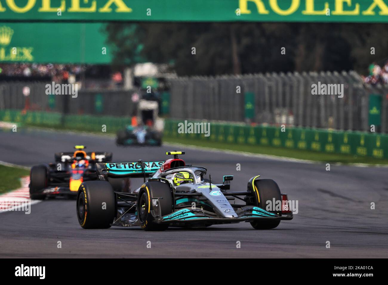 Lewis Hamilton (GBR) Mercedes AMG F1 W13. Mexican Grand Prix, Sunday ...