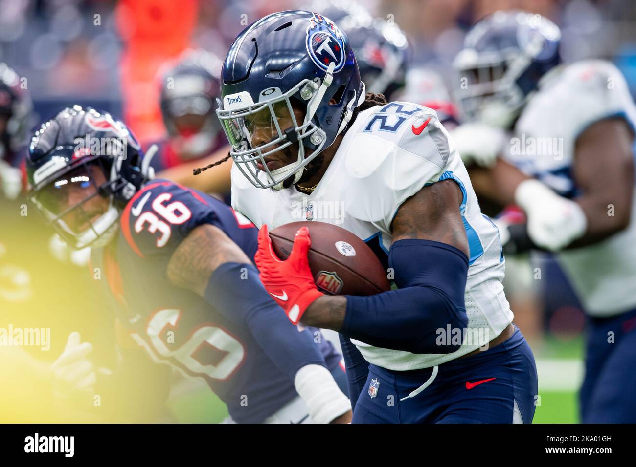 Houston, TX, USA. 30th Oct, 2022. Tennessee Titans running back Derrick ...