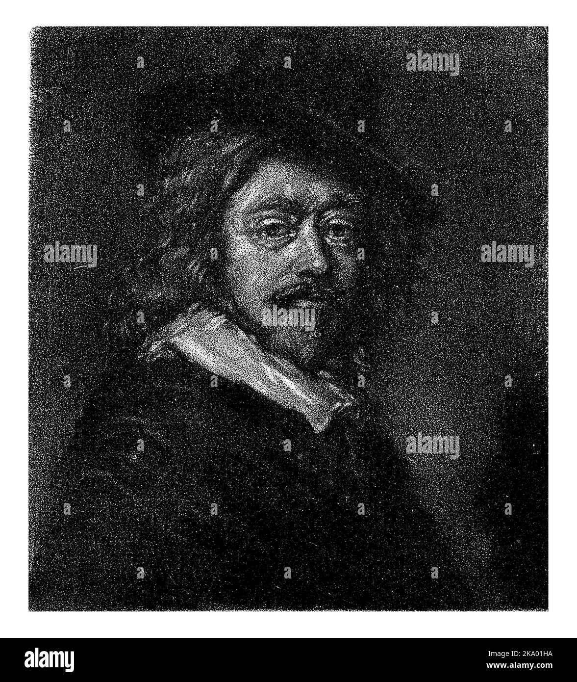 Portrait of Frans Hals wearing a hat, Cornelis van Noorde (attributed ...