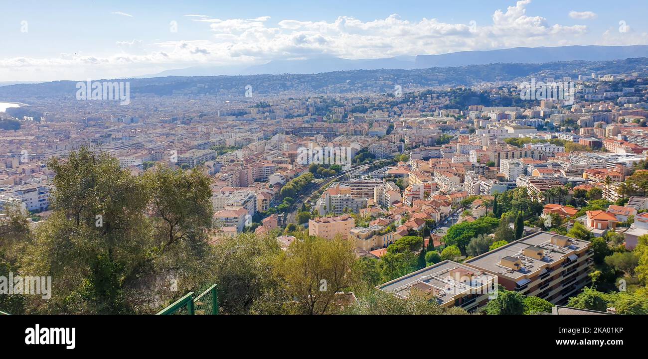 day panorama ща Marseille. Summertine on French Riviera- view from ...