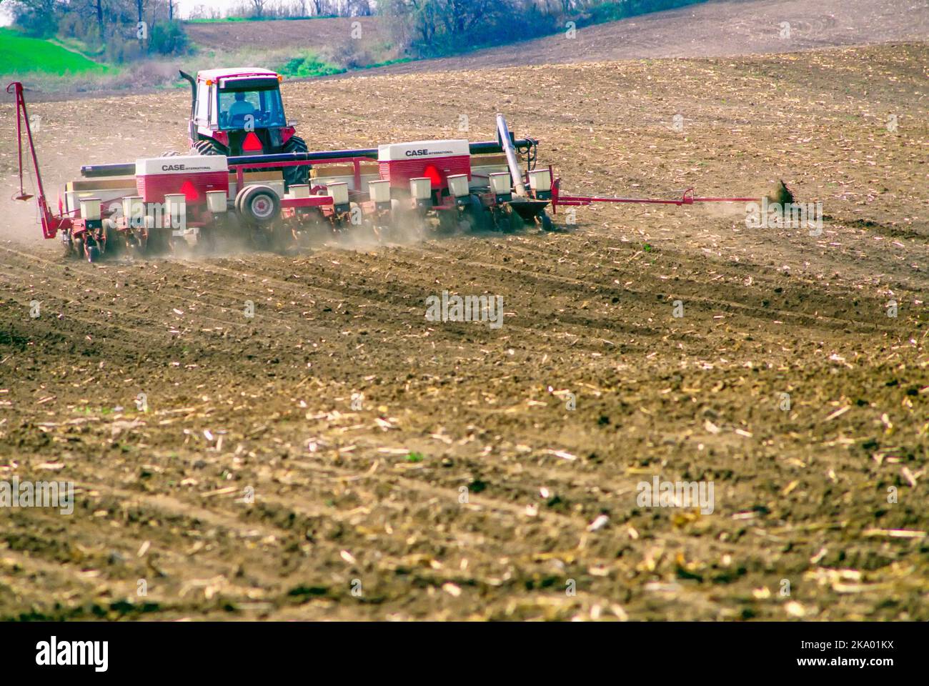 Planting Corn. Ontario County. Bloomfield, New York Stock Photo - Alamy