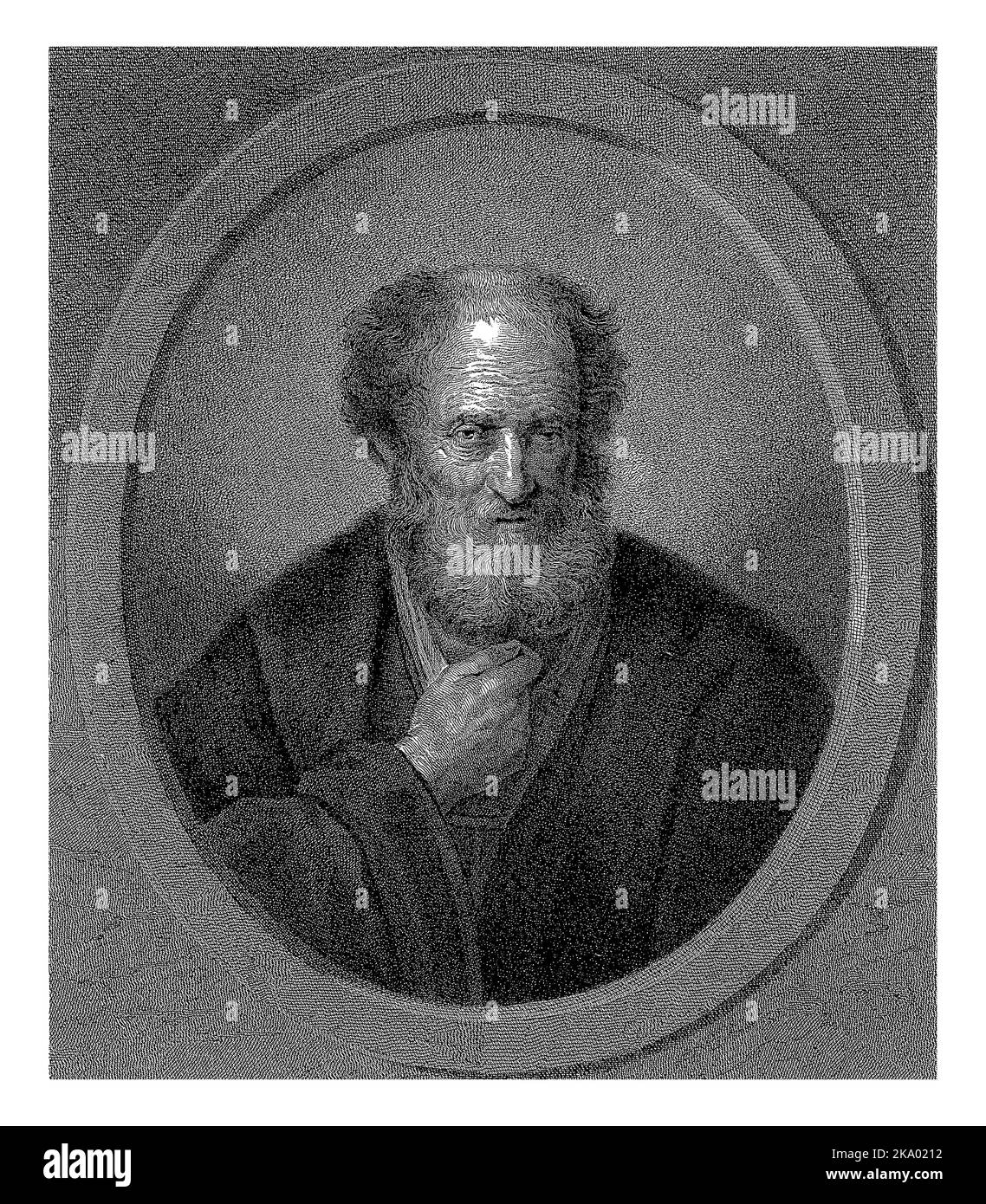 Portrait of an Old Man with a Beard, and Face, Lambertus Antonius ...