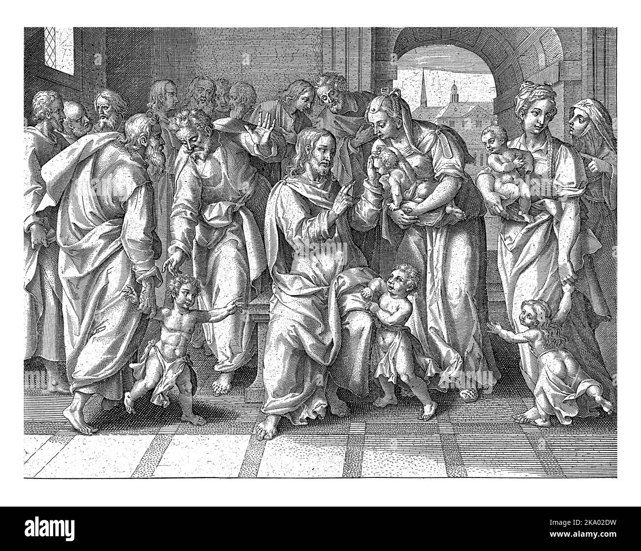 The apostles try to keep children away from Christ. Christ responds and ...