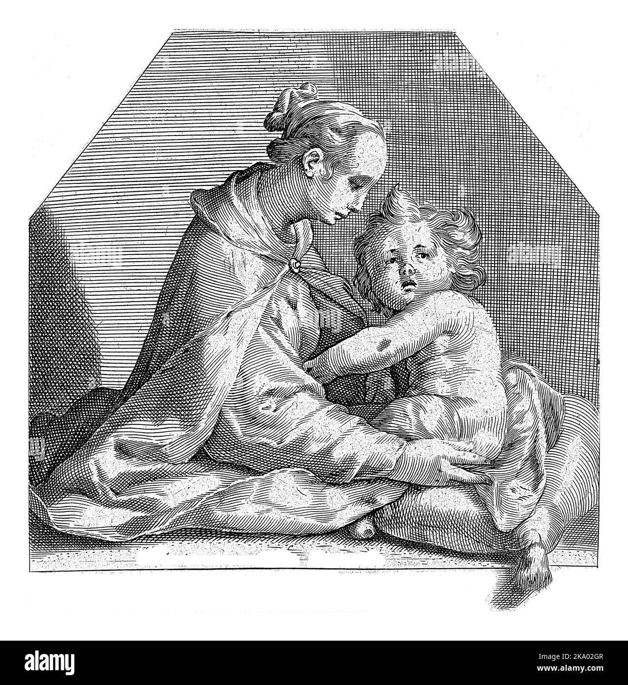 Mary with Child, Jacob Matham, after Cornelis Cornelisz. van Haarlem ...