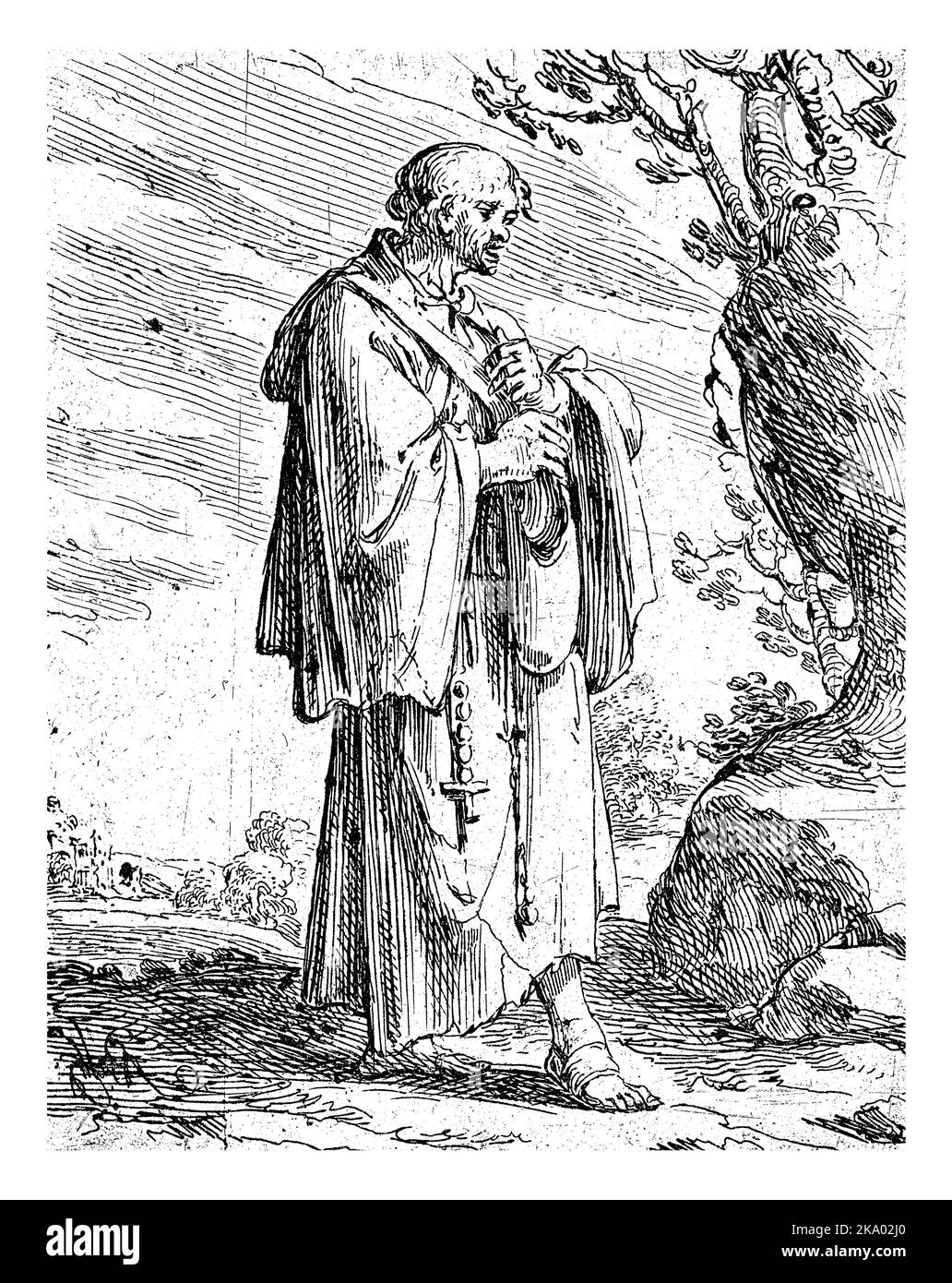 Mendicant Monk, Andries Both, c. 1622 - c. 1642 A mendicant monk ...