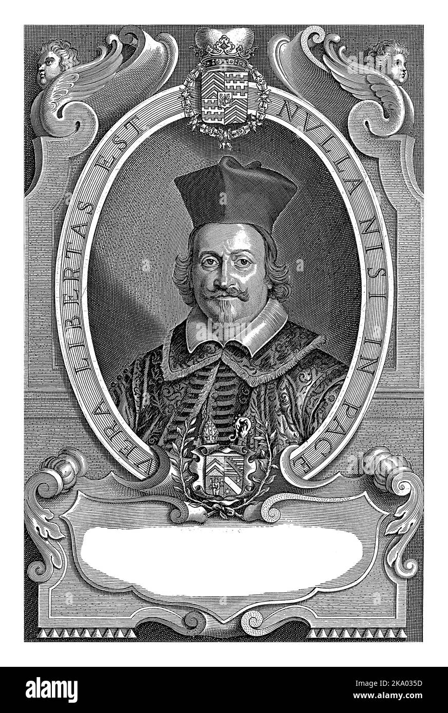 Portrait of Abbot Peregrinus Carlenus, Paulus Pontius, 1648 Stock Photo ...
