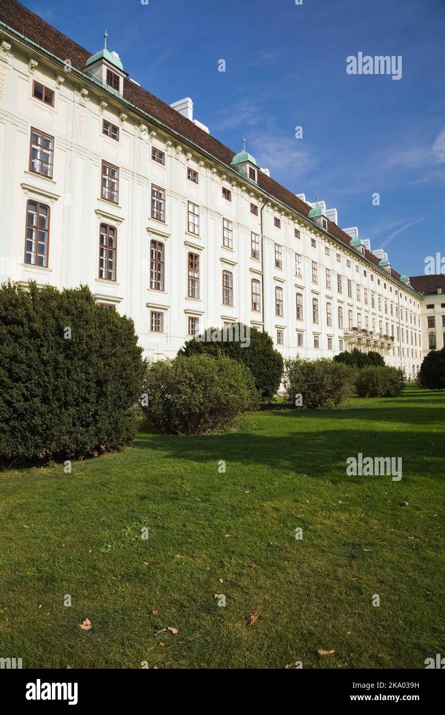 Old architectural style building at the Hofburg Palace Complex, Vienna ...