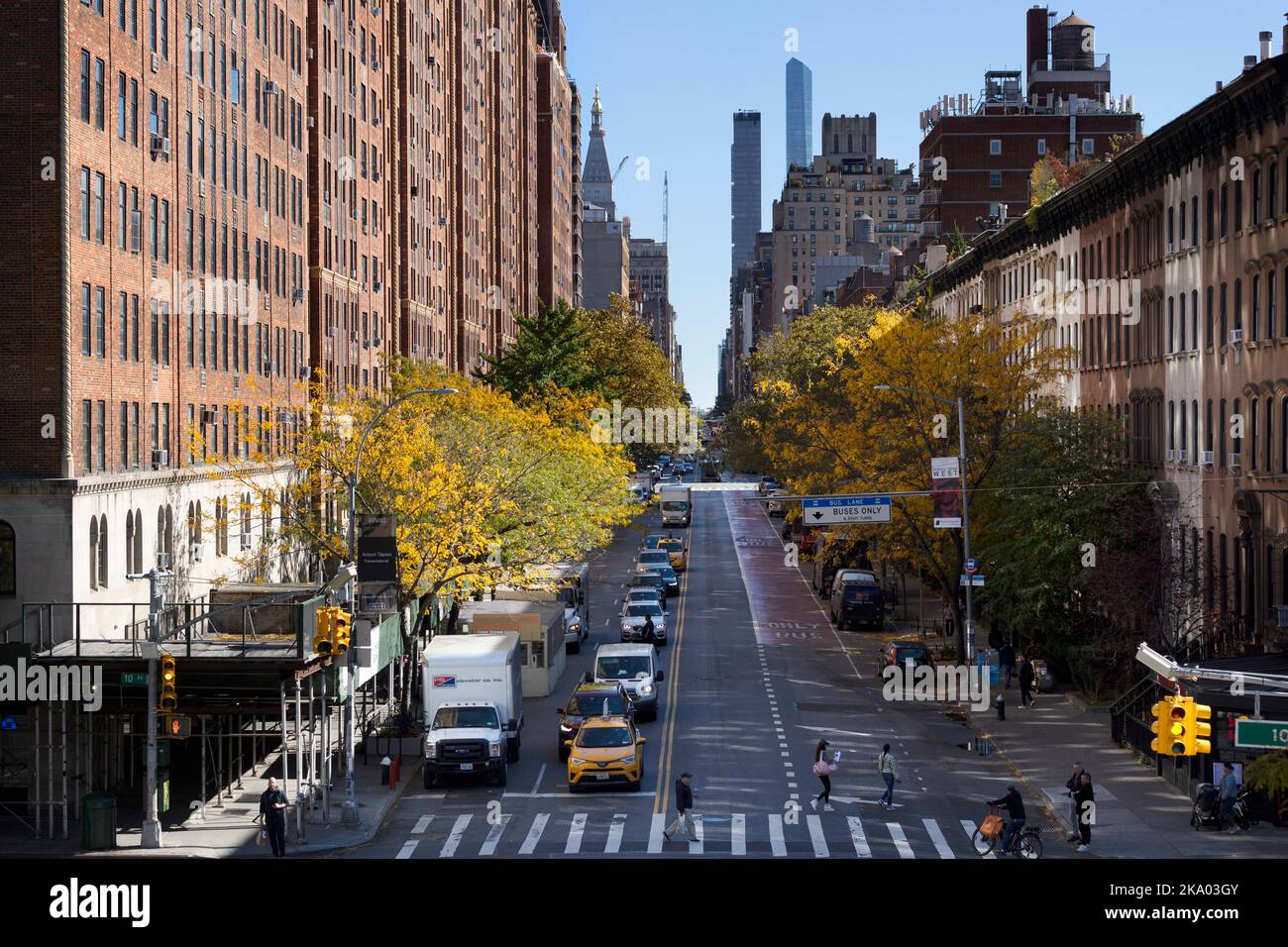 London Terrace Apartments, West 23rd Street, Manhattan, New York Stock ...
