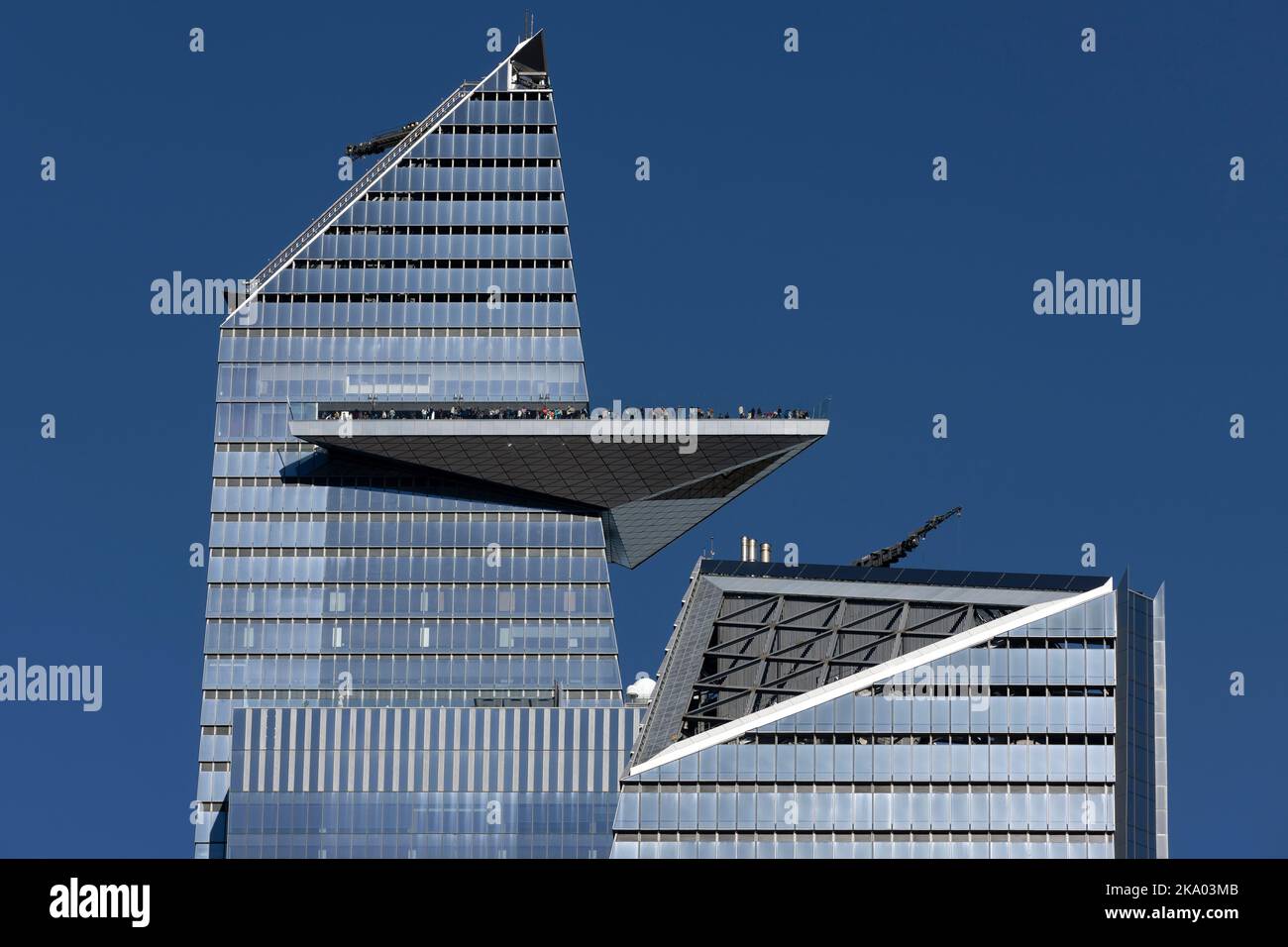 The Edge observation deck at Hudson Yards, Manhattan, New York Stock ...