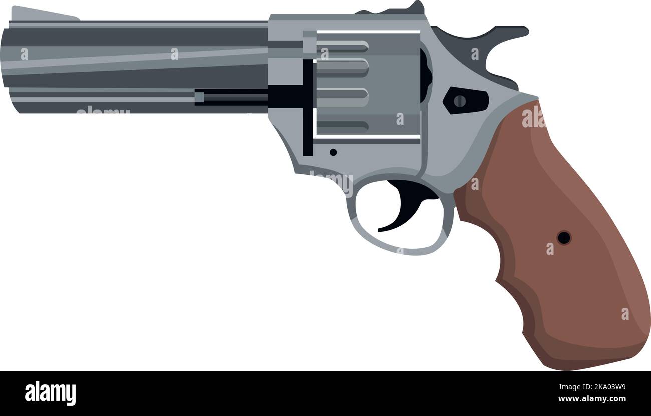 revolver handgun weapon Stock Vector Image & Art - Alamy
