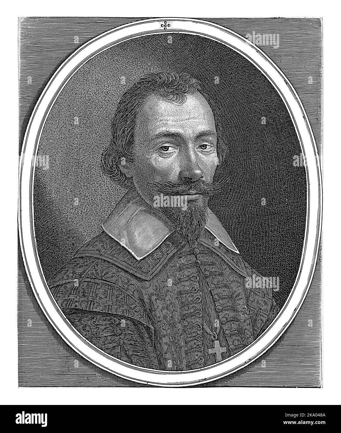 Abbot of saint ambroise in paris council of maria de medici hi-res ...