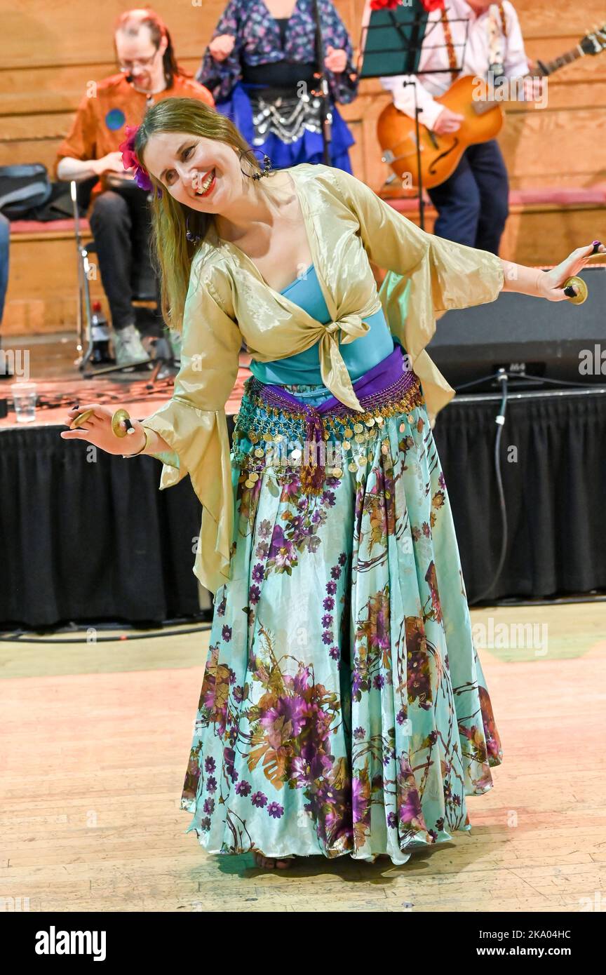 London, UK. 30th Oct, 2022. Traditional Gypsy dance - Shkembe Soup ...